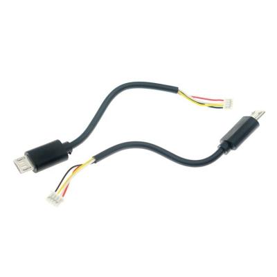 China Custom Micro B 5P to 4P JST MX 1.25mm Connector Cable 10cm 20cm 30cm 50cm 28AWG for sale