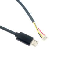 China Custom Micro B 5P to 4P JST MX 1.25mm Connector Cable 10cm 20cm 30cm 50cm 28AWG for sale