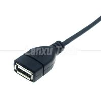 China 15cm Micro USB V8 to USB Female OTG Adapter Cable with 90 Degree Right Angle Connector for Phone and Laptop for sale