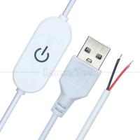 China 5V 2A USB Touch Dimmer Switch Cable 1m On Off Controller for 3W 5W LED Strip Light Lamp for sale
