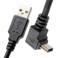 China 90-Degree Angle Mini USB Cable for PS3 Controller - 1m/2m/3m Length with 0.5A-2A Charging Current for sale