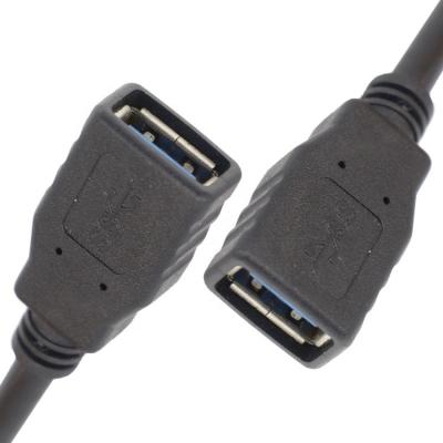 China USB 3.0 A Female to Female Extension Cable 5Gbps Data Transfer 2A Charging 1m-5m Length Options for sale