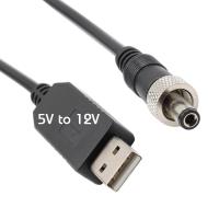 China USB 5v to 12V DC screw mount connector cable for sale
