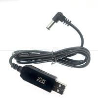 China USB 5V to 12V Booster Cable 90 Degree Angle 5.5x2.1mm DC Jack for WiFi Router 1m for sale
