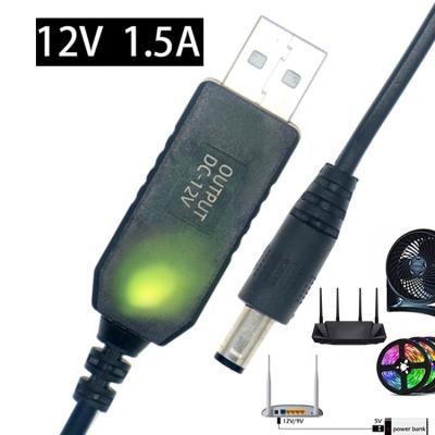 China QC3.0 QC2.0 12V 1.5A 9V 2A 5V to 12V USB Charger Cable for Router LED Strip for sale