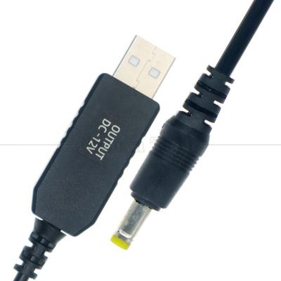 China USB to DC 4.0x1.7mm Charger Cable 12V 1A for Router Modem 5V Input Step Up for sale