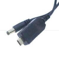 China USB Type C to DC 5.5x2.1mm Cable 5V to 12V Output for Router LED Light Strip 1m for sale