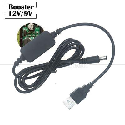 China USB to DC 5.5x2.1mm 12V 1A Power Booster Converter Cable for Router Modem LED Strip for sale