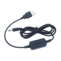 China USB to DC 5.5x2.1mm 12V 1A Power Booster Converter Cable for Router Modem LED Strip for sale