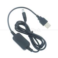 China USB to DC 5.5x2.1mm 12V 1A Power Booster Converter Cable for Router Modem LED Strip for sale