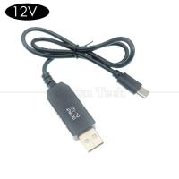China 5V to 12V USB to USB Type C Booster Converter Cable 1m for LED Strip Light Mats for sale