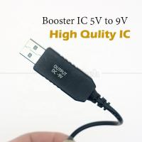 China 5V USB to 9V DC Step Up Converter Cable 5.5x2.1mm 1m for WiFi Router Modem for sale