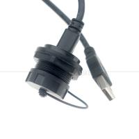 China IP67 Waterproof Panel Mount USB A Extension Cable 1m Length for Marine & Automotive Applications for sale