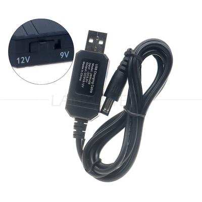 China USB 5V to 9V 12V Step Up DC Power Booster Cable 1m for Router LED Strip for sale