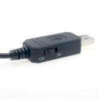 China USB 5V to 9V 12V Step Up DC Power Booster Cable 1m for Router LED Strip for sale