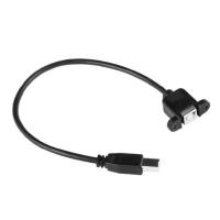 China USB 3.0 Type B Panel Mount Extension Cable with Screw Locking - 0.2m to 5m Length Options for Industrial Applications for sale
