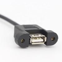 China Screw Locking 90 Degree Right Angle Panel Mount USB 2.0 Extension Cable 0.2m to 5m Lengths CE RoHS Certified for sale