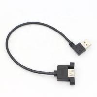 China Screw Locking Male to Female Panel Mount USB Extension Cable for sale