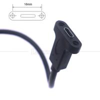 China USB 3.1 Gen2 Screw Locking Stud USB Type C Panel Mount Extension Cable 1M for sale