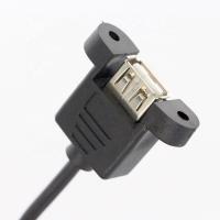 China Customization1M 2M Stud Male to Female Panel Mount USB 2.0 Type A Extension Cable with Stud Screw Locking for sale