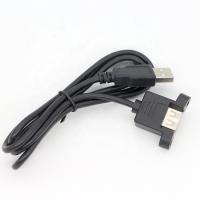 China Customization1M 2M Stud Male to Female Panel Mount USB 2.0 Type A Extension Cable with Stud Screw Locking for sale