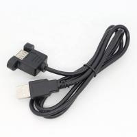 China Customization1M 2M Stud Male to Female Panel Mount USB 2.0 Type A Extension Cable with Stud Screw Locking for sale
