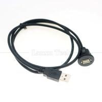 China Flush Mount USB 2.0 A Male to Female Extension Cable 1m 2m 3m 5m for Car Dashboard for sale