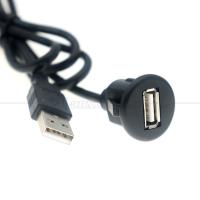China Flush Mount USB 2.0 A Male to Female Extension Cable 1m 2m 3m 5m for Car Dashboard for sale