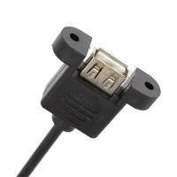 China High Quality Screw Locking Stud 1M 2M USB Female Panel Mount to Dupont Wire Cable for sale