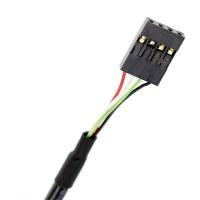China High Quality Screw Locking Stud 1M 2M USB Female Panel Mount to Dupont Wire Cable for sale