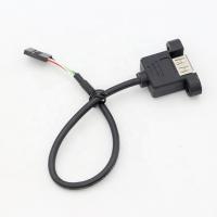 China High Quality Screw Locking Stud 1M 2M USB Female Panel Mount to Dupont Wire Cable for sale