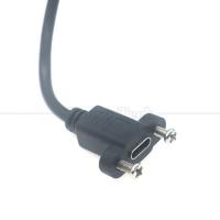 China Screw Panel Mount USB Type C 3.1 Extension Cable Male to Female 0.3m 0.5m for sale