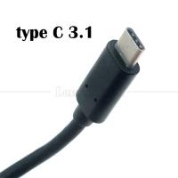 China USB C 3.1 Panel Mount Extension Cable 10Gbps 0.3m Male to Female Screw Locking for sale