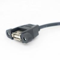 China Customized Panel Mount USB Type A Female to Open Bare End Wires Cable for sale