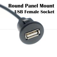 China CUSTOM 1M Car Dashboard Flush USB A Male to USB A Female Panel  Mount Cable for sale