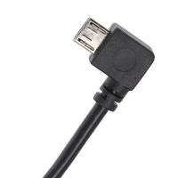 China Custom Screw Locking 90 Degree Angle Micro B Male USB 2.0 Type B Female Panel Mount Extension Cable for sale