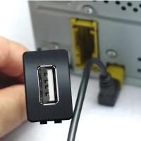 China Snap Socket Dashboard Panel Male to Female USB Flush Mount Extension Cable for sale