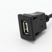 China 1M 2M 3M Snap in USB Socket Panel Mount Cable with 6 Wires Dupont Terminal for sale