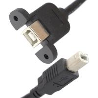 China Screw Locking Micro Type C RJ45 Ethernet Male Female USB Panel Mount Cable for sale
