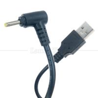 China 90 Degree Right Angle USB A Male to DC 2.5x0.7mm Barrel Jack Male Charger Cable 1m 2A for sale