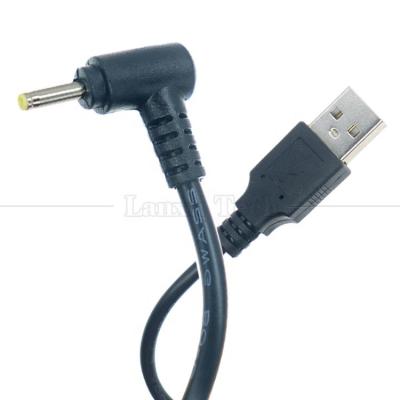 China 90 Degree Right Angle USB A Male to DC 2.5x0.7mm Barrel Jack Male Charger Cable 1m 2A for sale