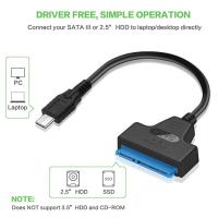 China USB 3.1 Type C to SATA Adapter Cable 5Gbps for 2.5 Inch SSD HDD Hard Drive 20cm for sale