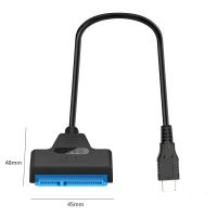 China USB 3.1 Type C to SATA Adapter Cable 5Gbps for 2.5 Inch SSD HDD Hard Drive 20cm for sale