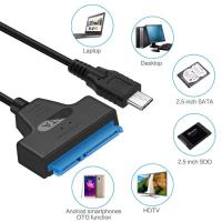 China USB 3.1 Type C to SATA Adapter Cable 5Gbps for 2.5 Inch SSD HDD Hard Drive 20cm for sale