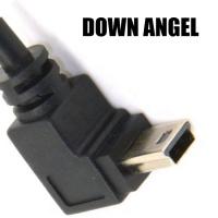 China 90 Degree Up Down Left Right Angle Mini USB to Open 4 Wires End Pigtail Cable for sale