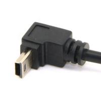 China 90 Degree Up Down Left Right Angle Mini USB to Open 4 Wires End Pigtail Cable for sale