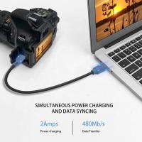 China USB Type C to Mini 5 Pin OTG Adapter Cable 0.25m/0.5m/1m for Camera Data Transfer and Charging for sale