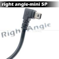 China Custom 90 Degree USB A to Mini 5-Pin Extension Cable 1m 2m 3m Length with 0.5A 1A 2A Charging Current for Cameras for sale