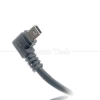 China Custom 90 Degree USB A to Mini 5-Pin Extension Cable 1m 2m 3m Length with 0.5A 1A 2A Charging Current for Cameras for sale