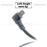 China 90° Left Angle USB A Male to Mini 5P Cable for PS3 Controller - 1M Length, 2A Charging Current for sale